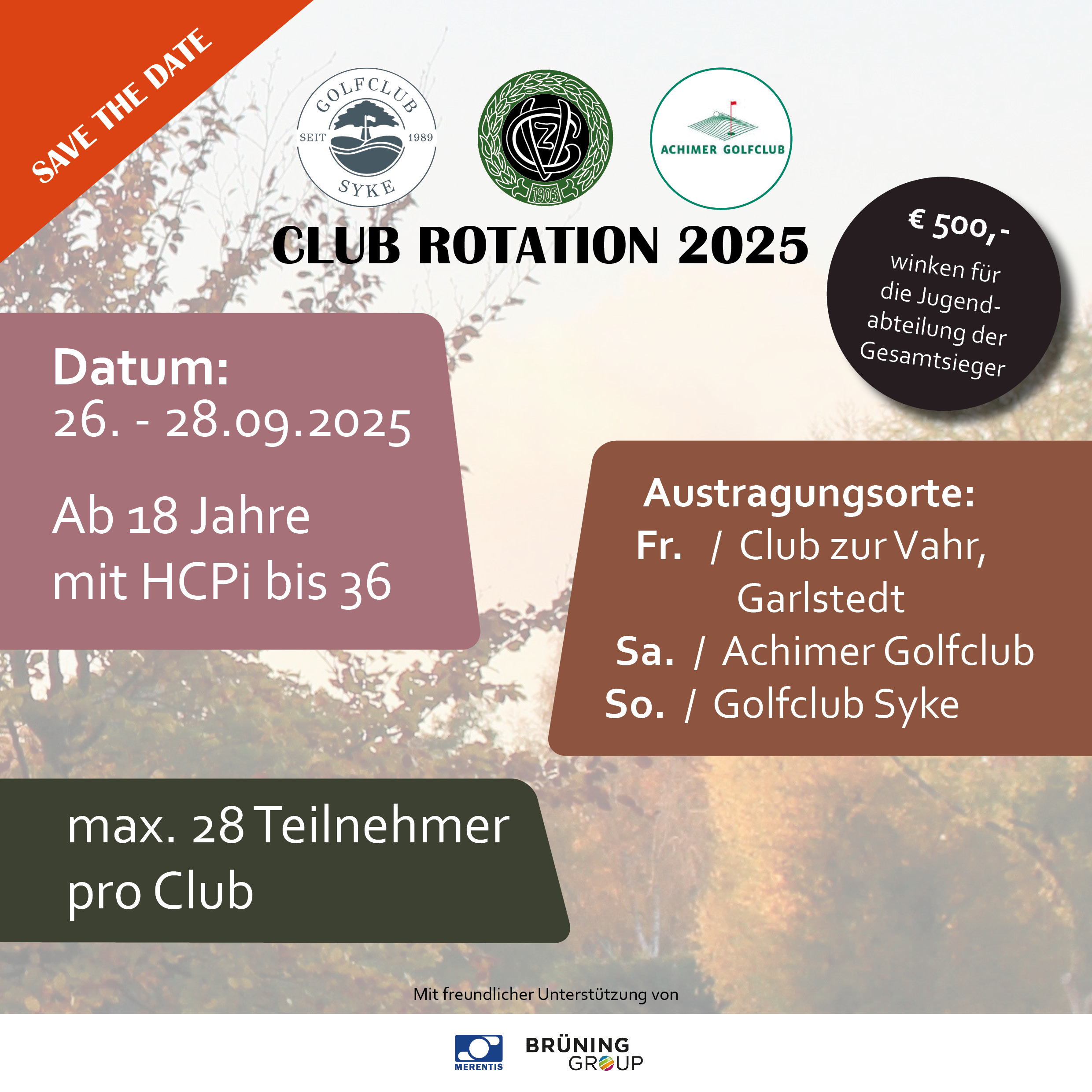 Club Rotation: Jetzt anmelden und ein tolles Golf-Wochenende erleben ...